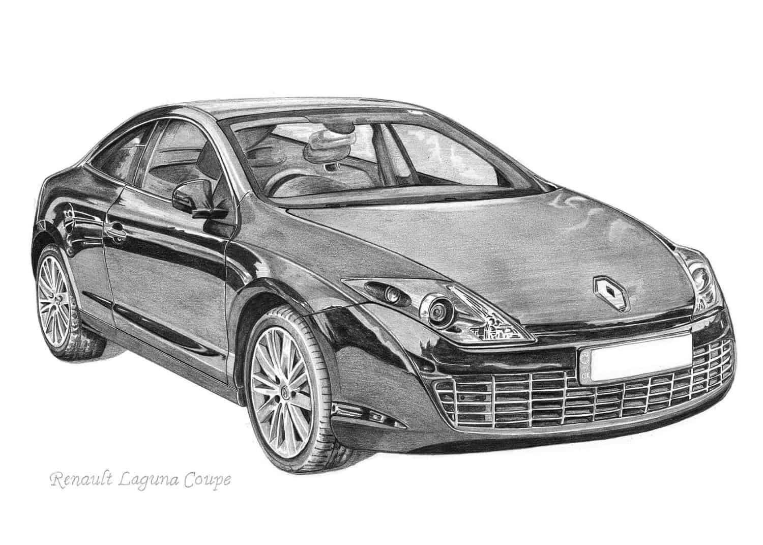 Car Drawings by Angela of Pencil Sketch Portraits