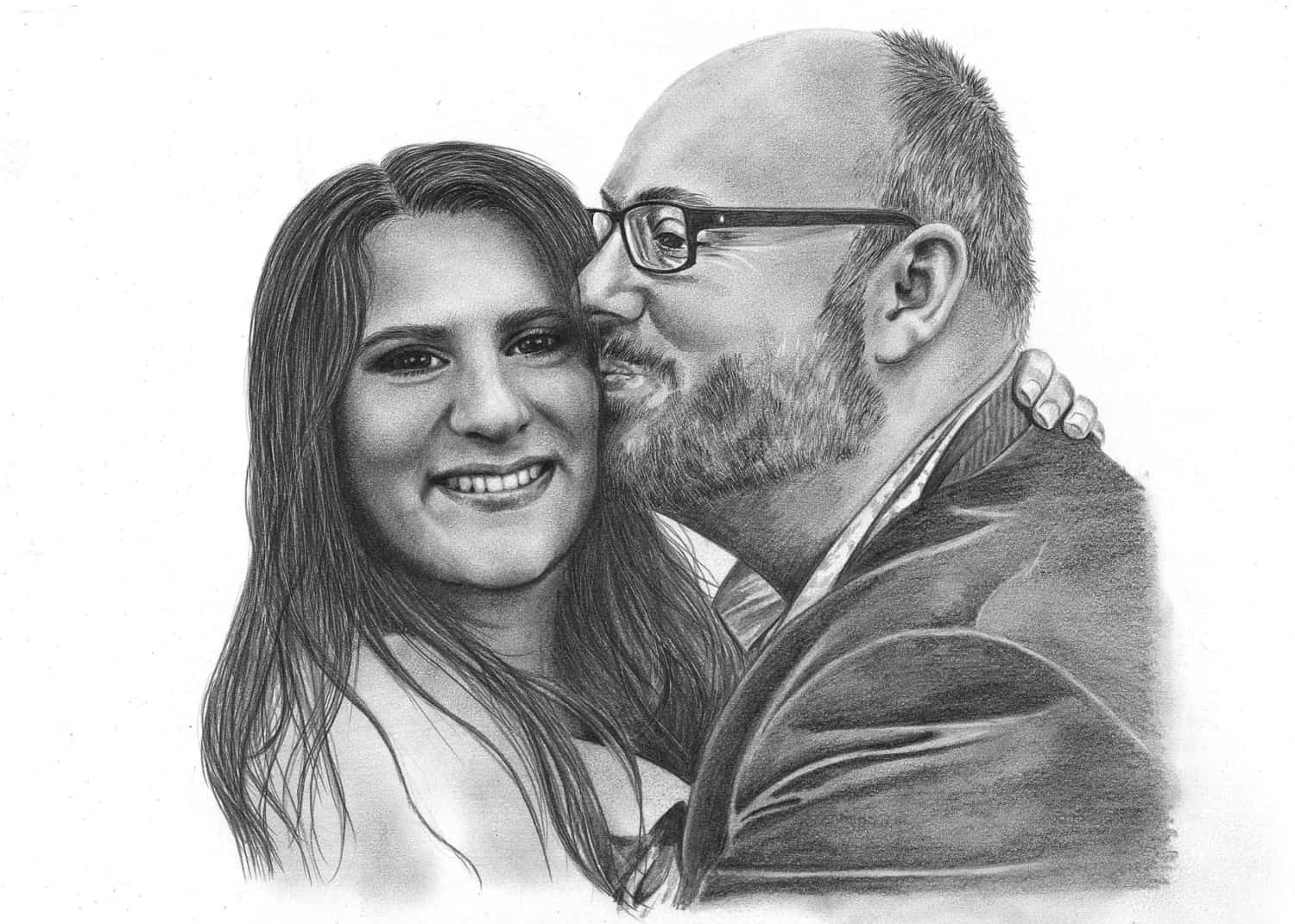 Pencil Portrait of Man and Woman | Pencil Sketch Portraits