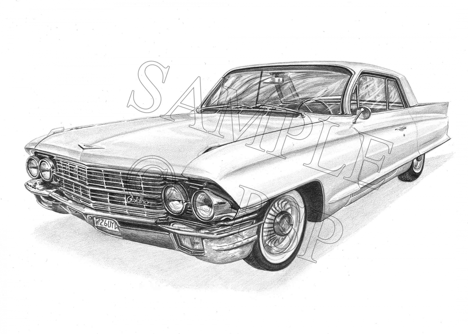 Car Drawings by Angela of Pencil Sketch Portraits